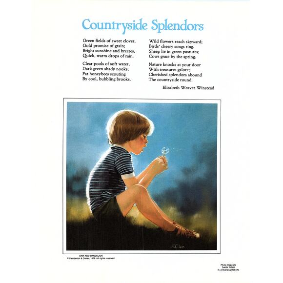 None | Other | Countryside Splendors Elisabeth Weaver Winstead 98s Poem ...